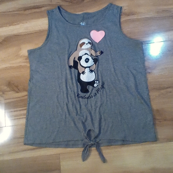 Justice | Shirts & Tops | Justice Panda And Sloth Tank | Poshmark
